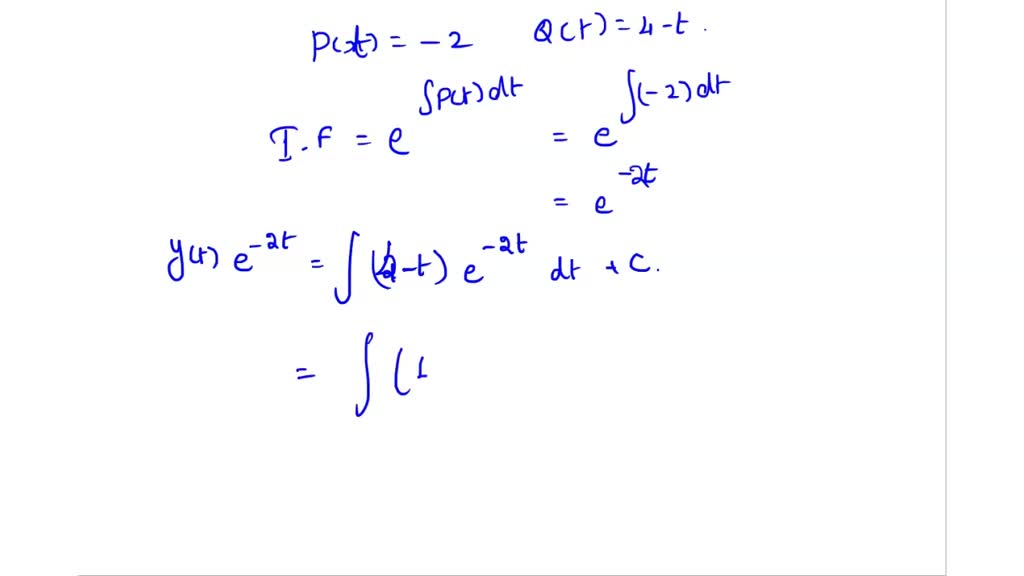 SOLVED: Use Euler and RK4 methods to solve the differential equation: u(t) = e^(-4t) d^2y/dt^2 ...
