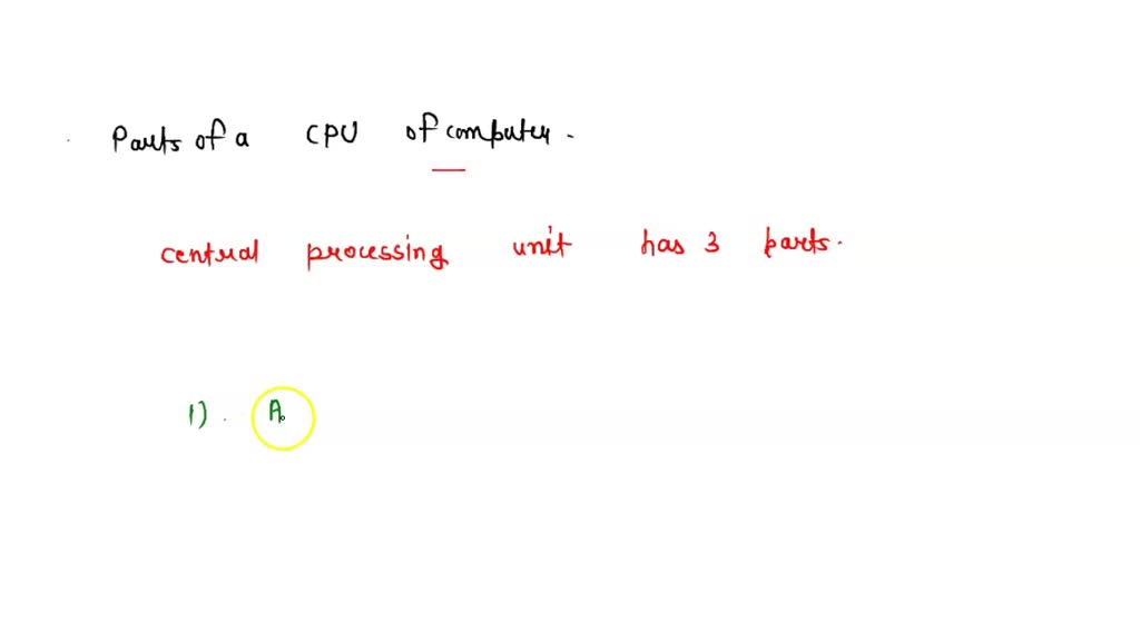 SOLVED: Which of the following is a key hardware component in the von ...