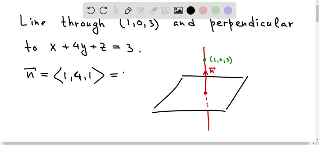 SOLVED: Find a vector equation and parametric equations for the line ...