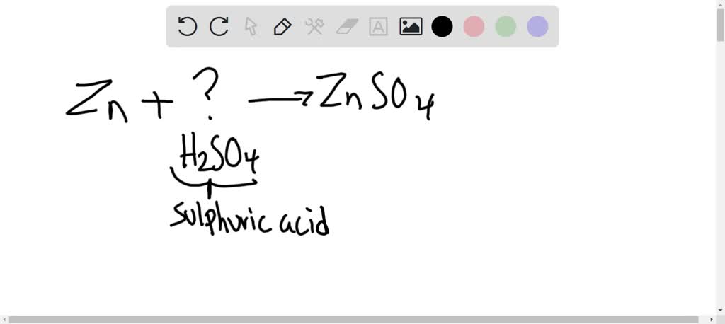 SOLVED: Zinc granules on treating with an acid X, form the zinc ...