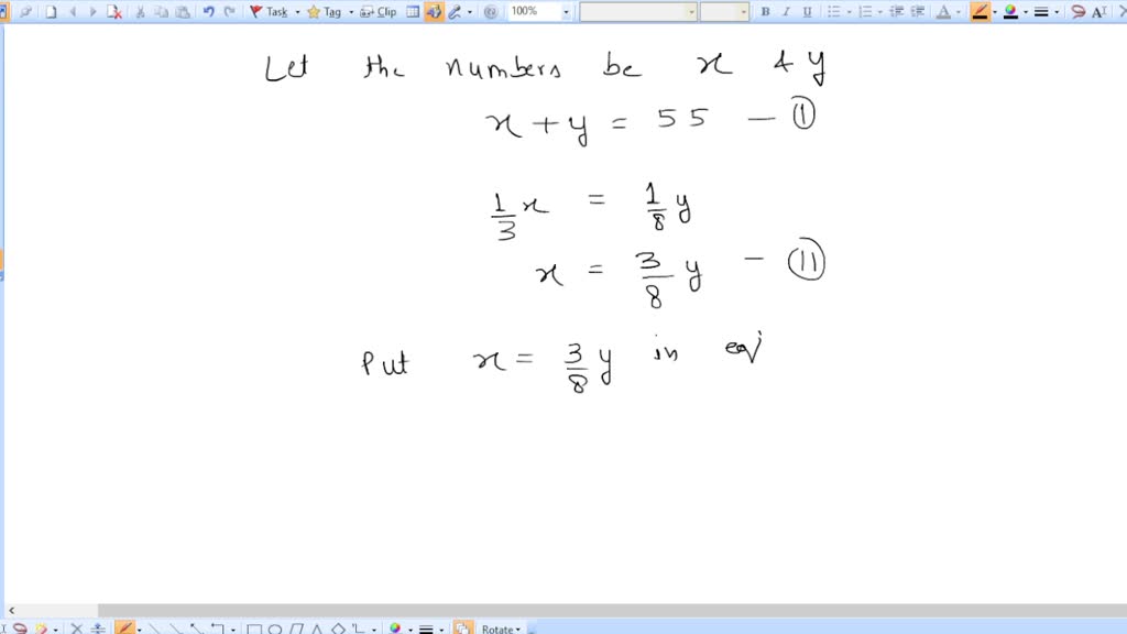 SOLVED: The sum of two numbers is 51 and the difference is 18. What are ...