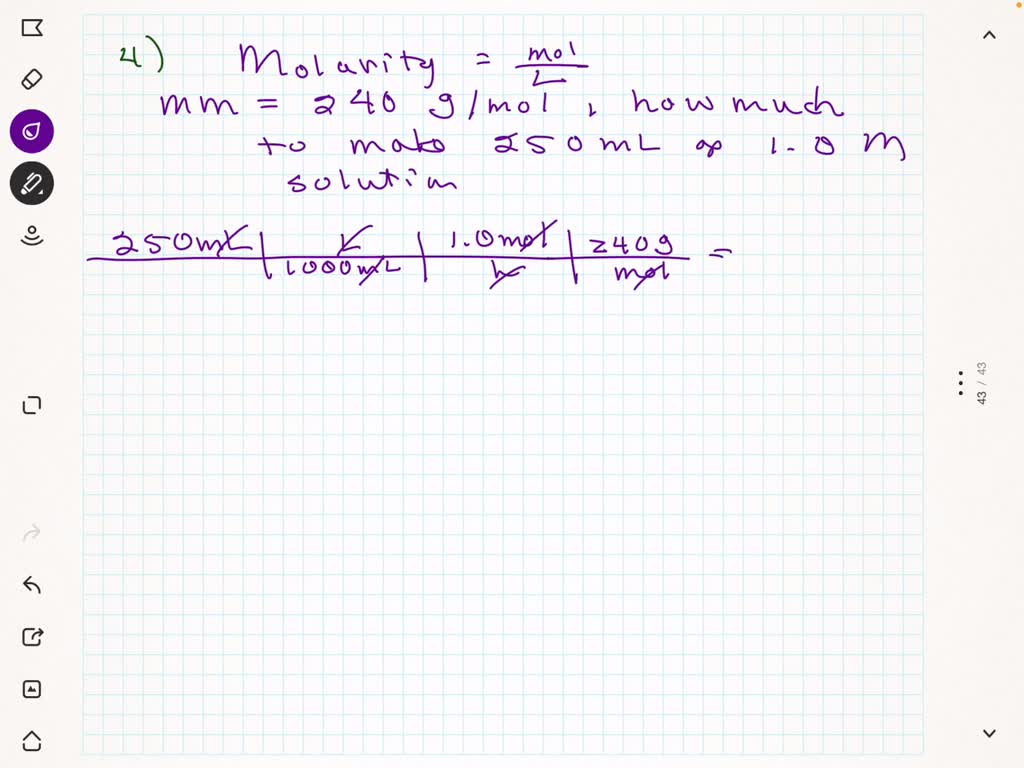 SOLVED: 4- Answer the following: a A 50ml solution contains compound Z ...