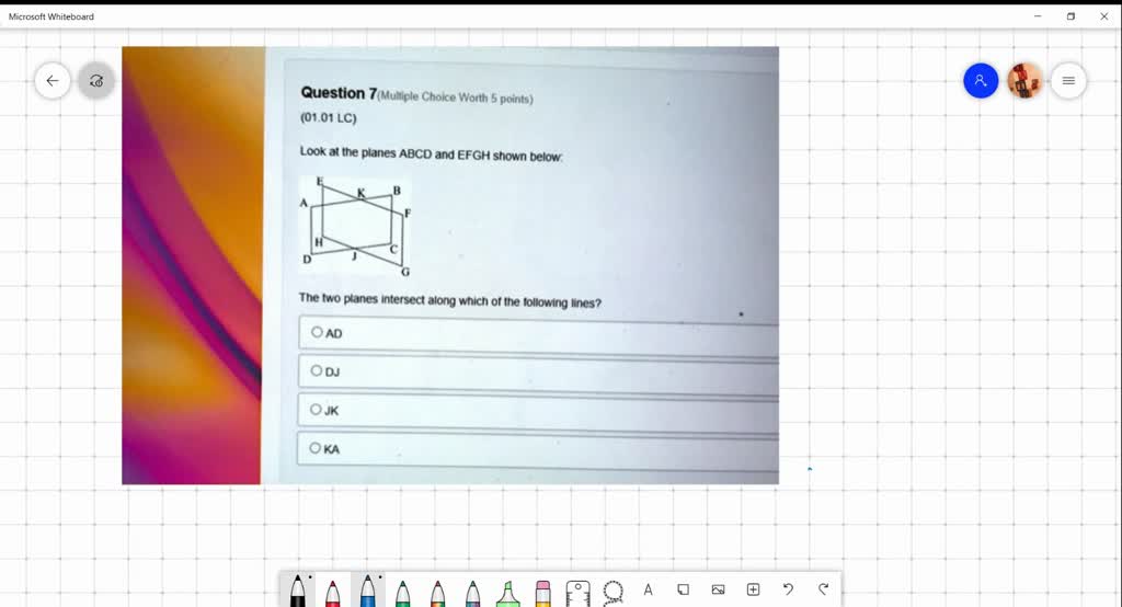 SOLVED: Look at the planes ABCD and EFGH shown below. The two planes ...