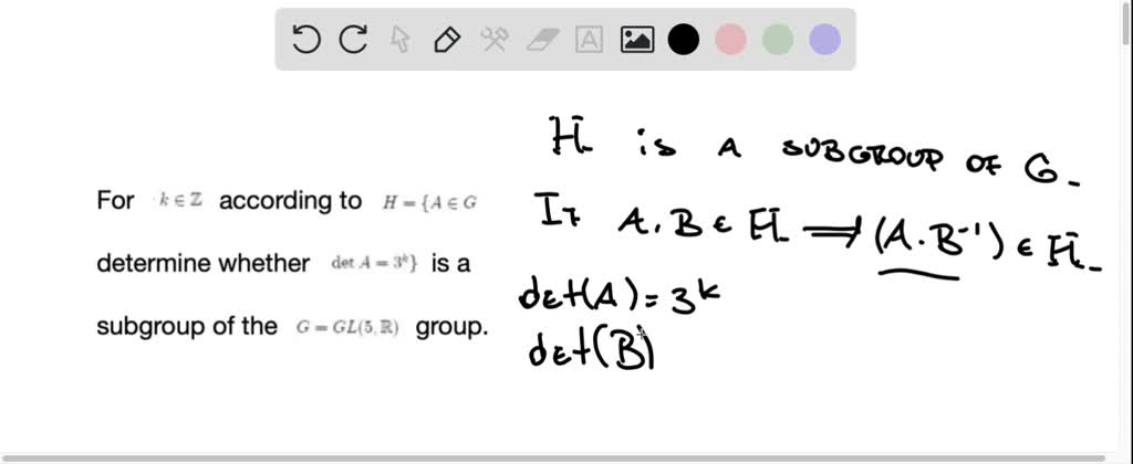 SOLVED: For key, according to H = 4e6, determine whether det A = 3âˆš ...