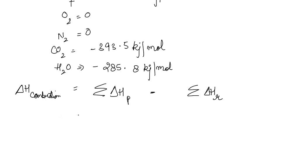 SOLVED: (a) Determine the standard enthalpy of combustion of glycine ...