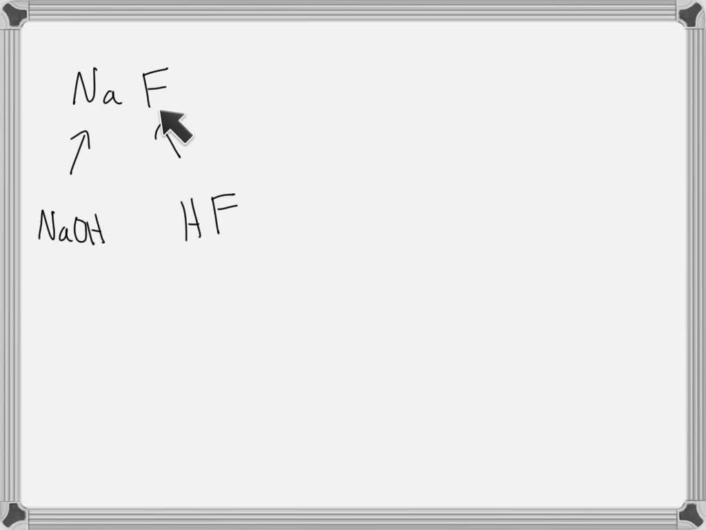 SOLVED: The pH of aqueous sodium fluoride (NaF) solution is ————because ...