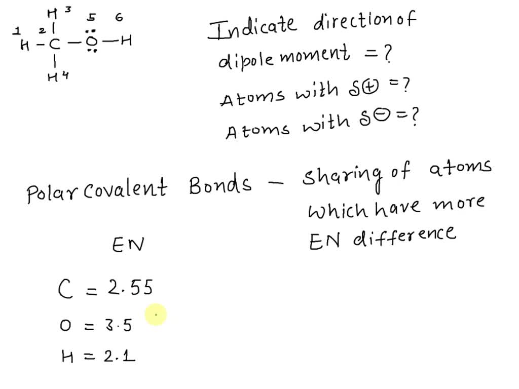 SOLVED: Text: For the compound below, identify any polar covalent bonds, and indicate the ...