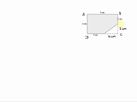 A rectangle is removed from a right triangle to create the shaded ...