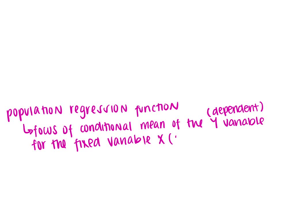 SOLVED: what is difference between the population and sample regression ...
