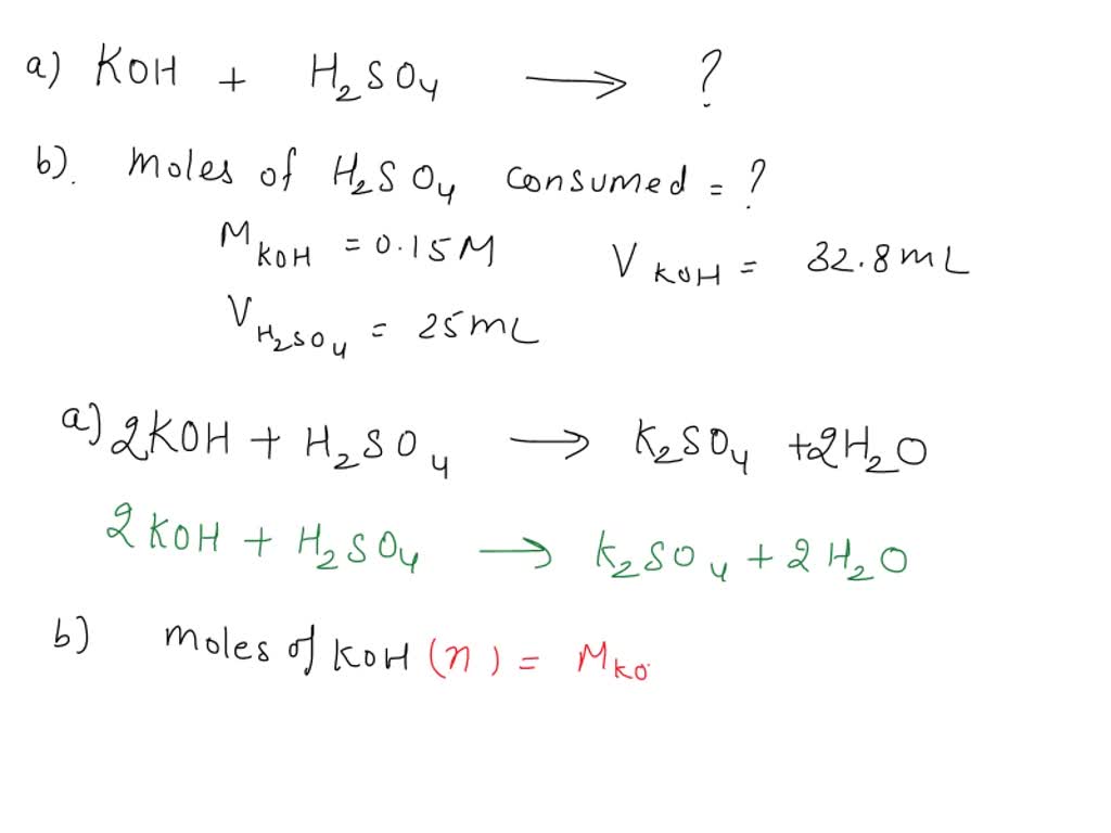 SOLVED: PART C: CONCENTRATION OF SULFURIC ACID SOLUTION Minimize ...