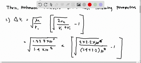 For a Hohmann transfer from Mars to Earth, calculate the...