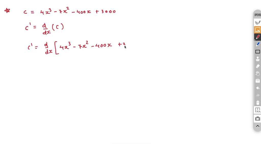 SOLVED: Write the linear cost function for a plant which has a fixed ...