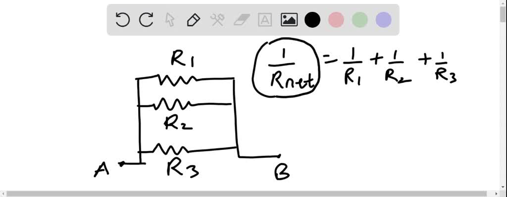 SOLVED: Three resistors with values R1, R2, and R3, respectively, are connected in parallel ...