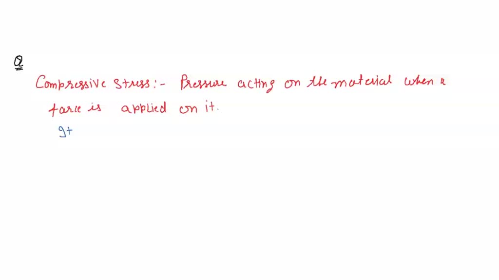 SOLVED: Can compressive stress be applied to a rubber band?