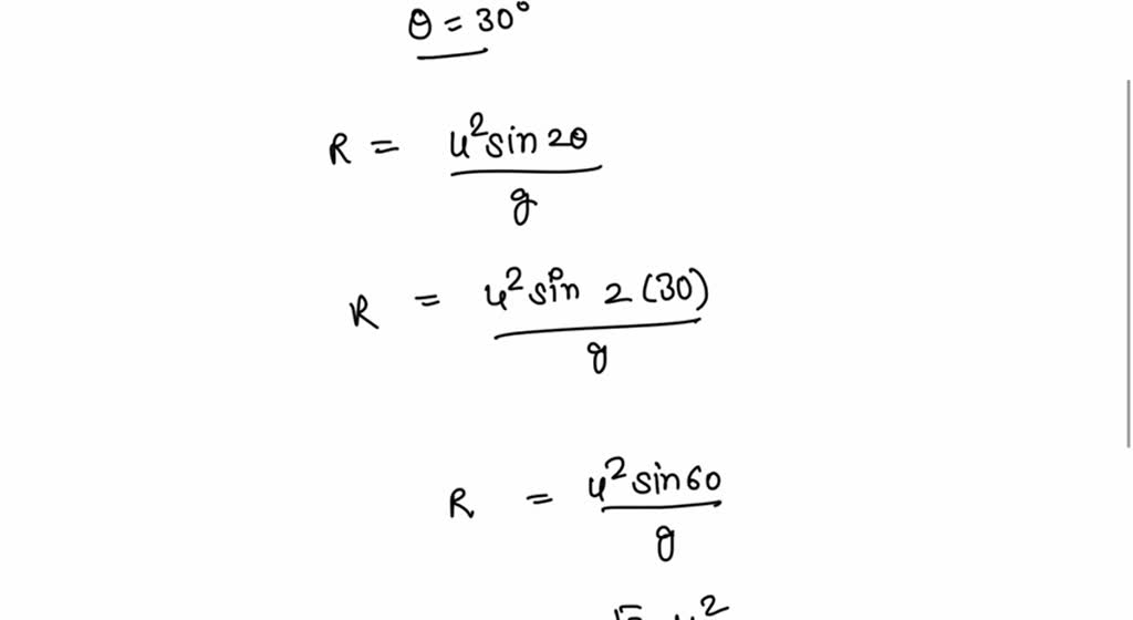 SOLVED: A projectile has the maximum range 500 m . If the projectile is ...