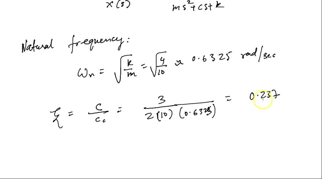 SOLVED: The base of a spring-mass system, with Coulomb damping, is ...