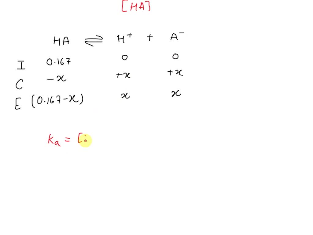 SOLVED: 1) A 0.25 M solution of a monoprotic weak acid has a percent ...