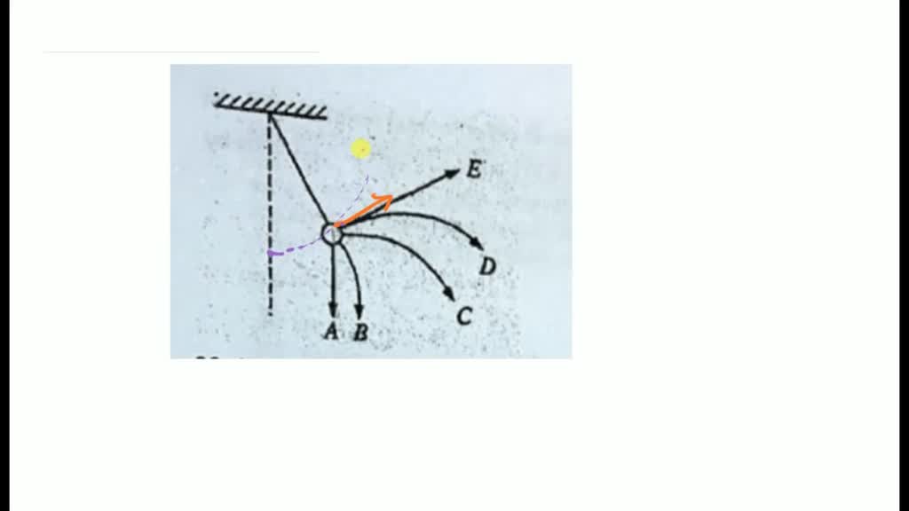SOLVED: 39 pendulum is swinging upward and is halfway toward its ...