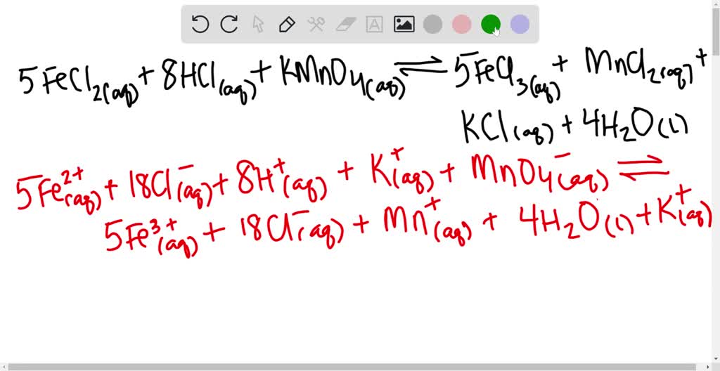 SOLVED: What would be the formula eqn for KMnO4 (aq) reacts to glucose ...