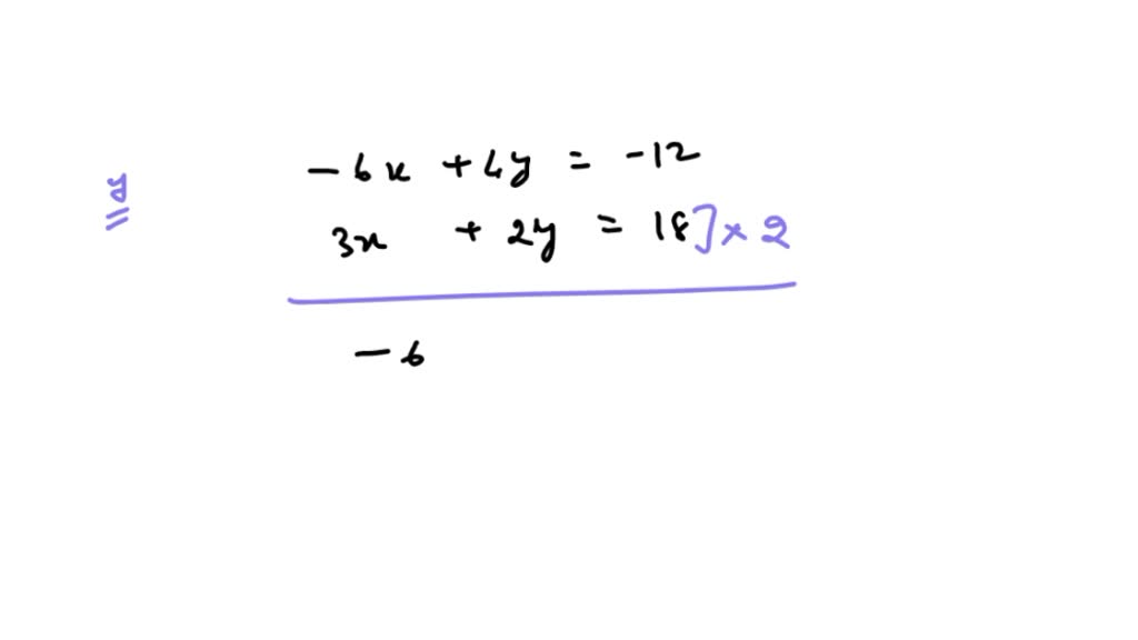 SOLVED: Solving one of the equations below for x or y would be an ...