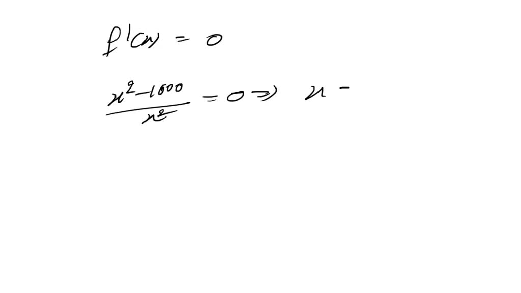 SOLVED: Find two positive real numbers x and y such that their product is 800 and x+2 y is as ...