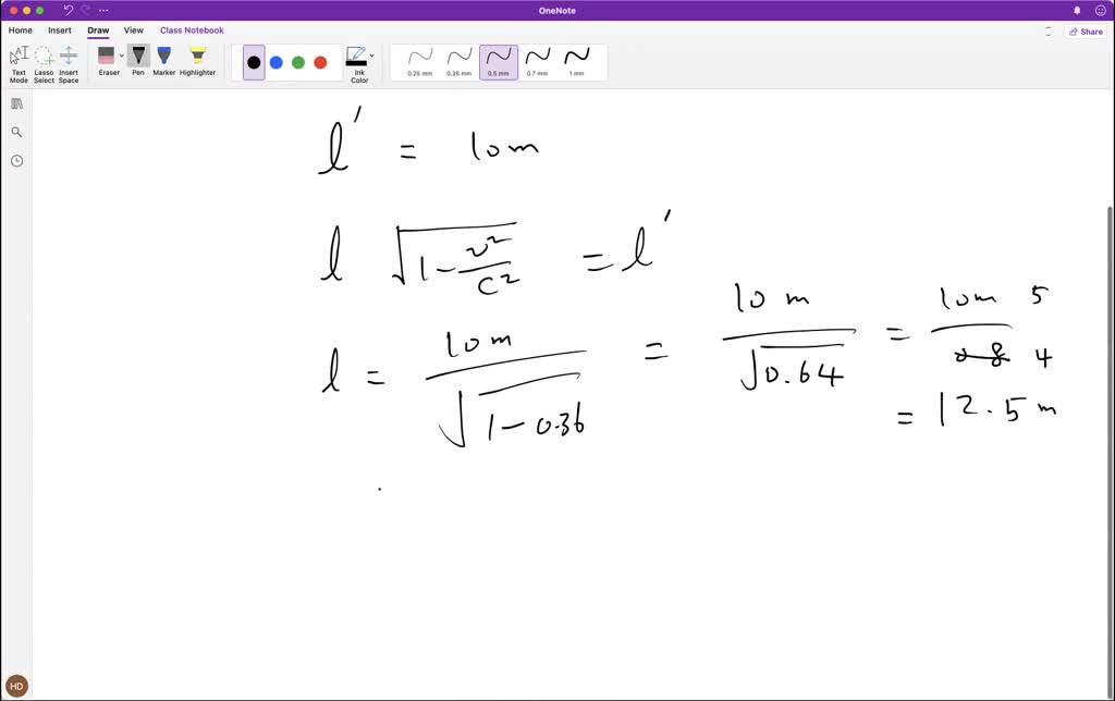SOLVED: If length of a rod is 10m in a frame of reference which is ...