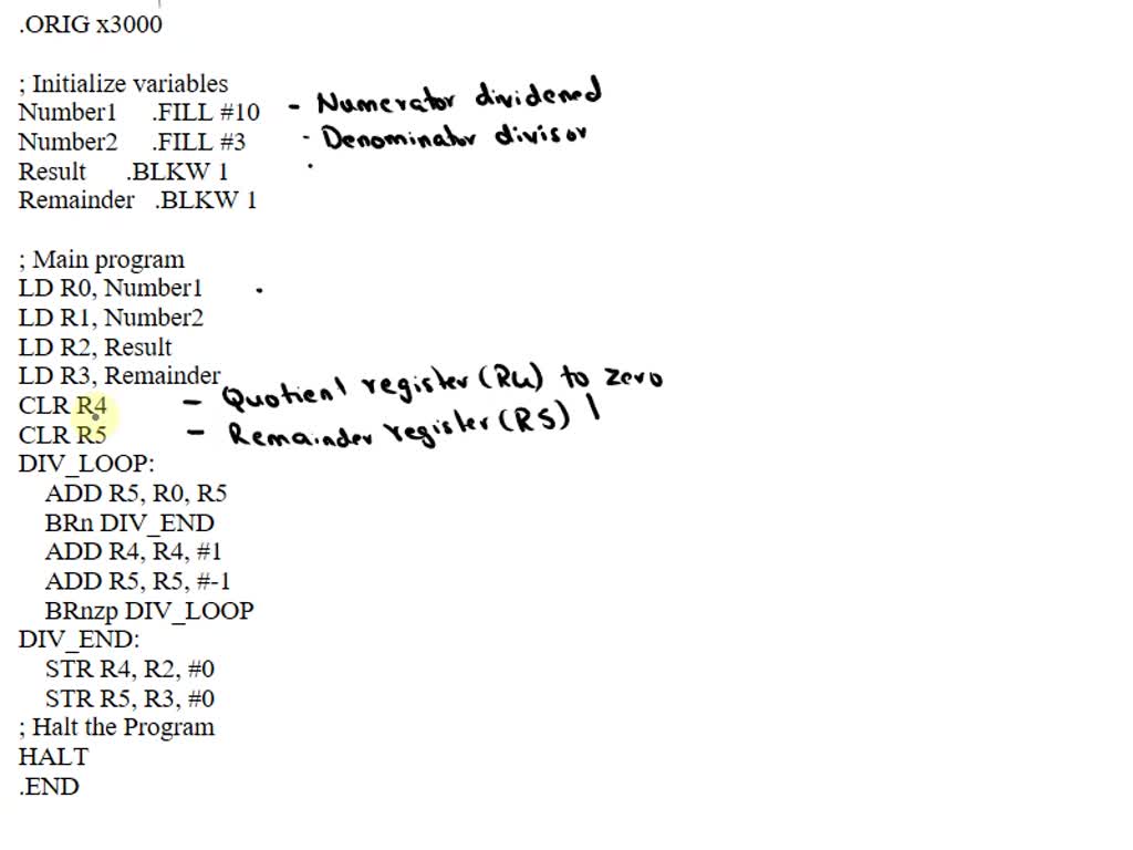 Solved 1 Write An Assembly Program Using Super Simple Cpu Instruction 7507