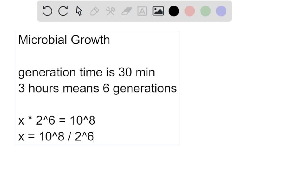 SOLVED: Starting with 200 bacterial cells/ml which are known to have a ...