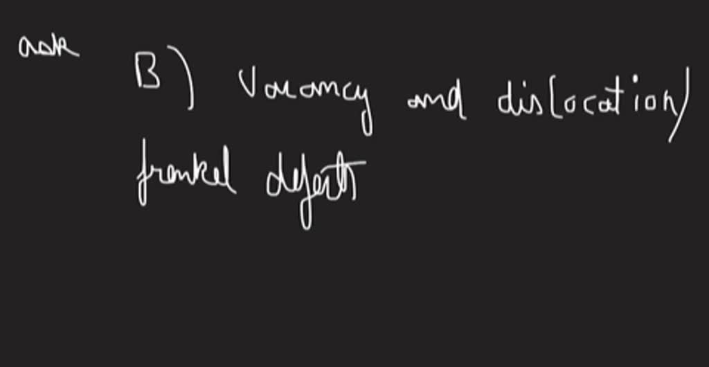 Solved Solution Write Down Two Possible Defect Reactions For The