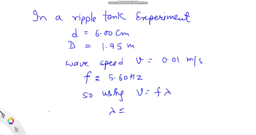 SOLVED: A double-slit interference experiment is done in a ripple tank ...