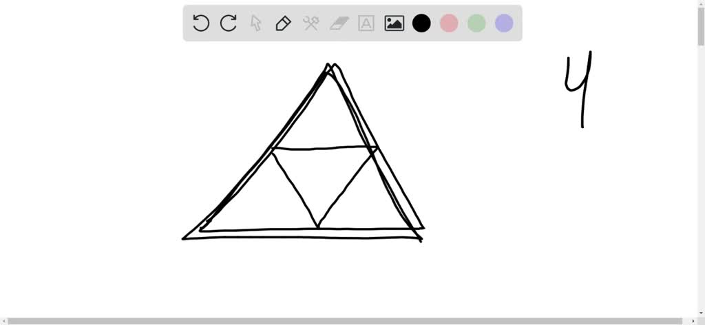 SOLVED: How many triangles (of any size) are there in the figure shown below?