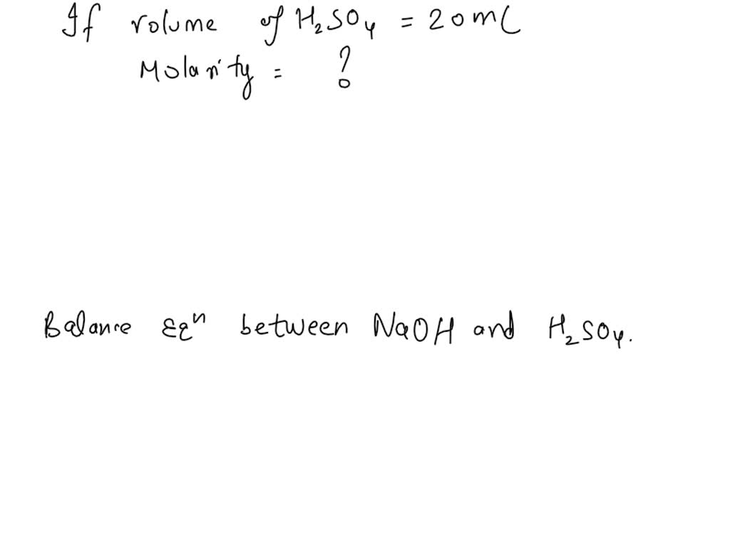 SOLVED: Acid Base Titration [- Determining the Concentration of Sulfuric acid solution (HSO4) by ...