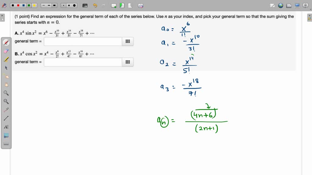 solved-point-find-an-expression-for-the-general-term-of-each-of-the-series-below-use-n-as-your