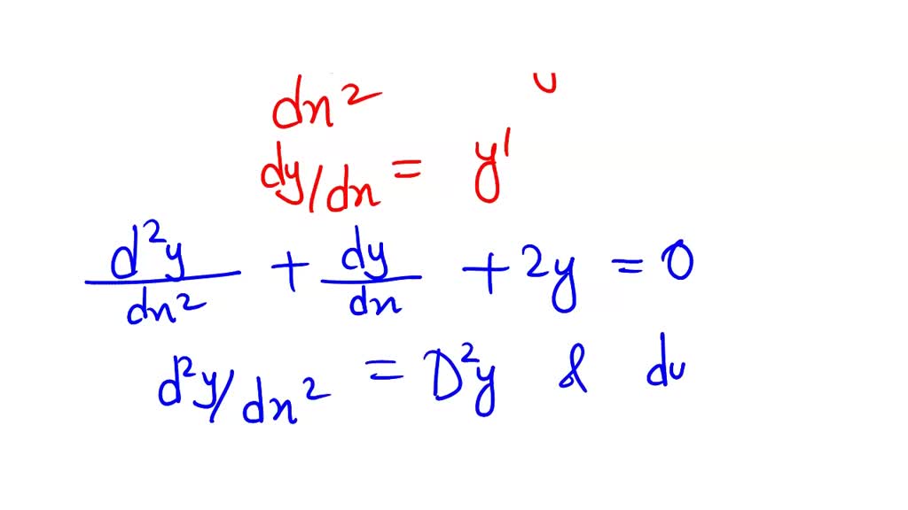 SOLVED: Problems 1-16: In the given differential equation, the ...