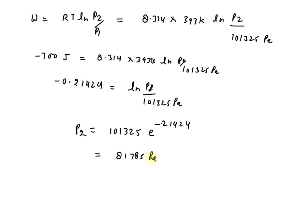 SOLVED: The change in enthalpy and entropy are derived as functions of pressure and temperature ...