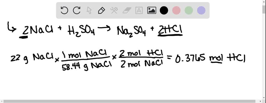 SOLVED: berdasarkan persamaan kimia berikut.NaCl(s) + H2SO4(l) menjadi HCl(g) + NaHSO4(g ...