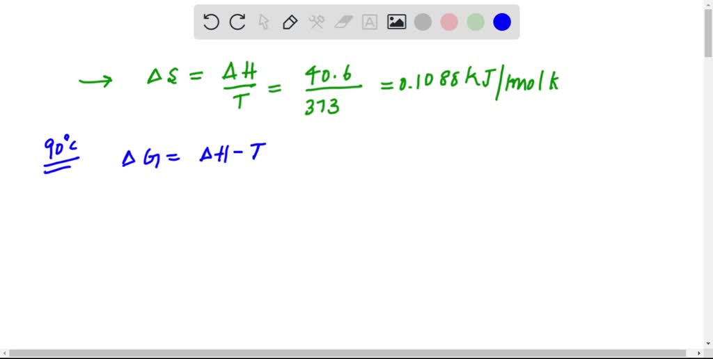 SOLVED: The boiling point of water at p = 1.0 atm is 100°C and its ...