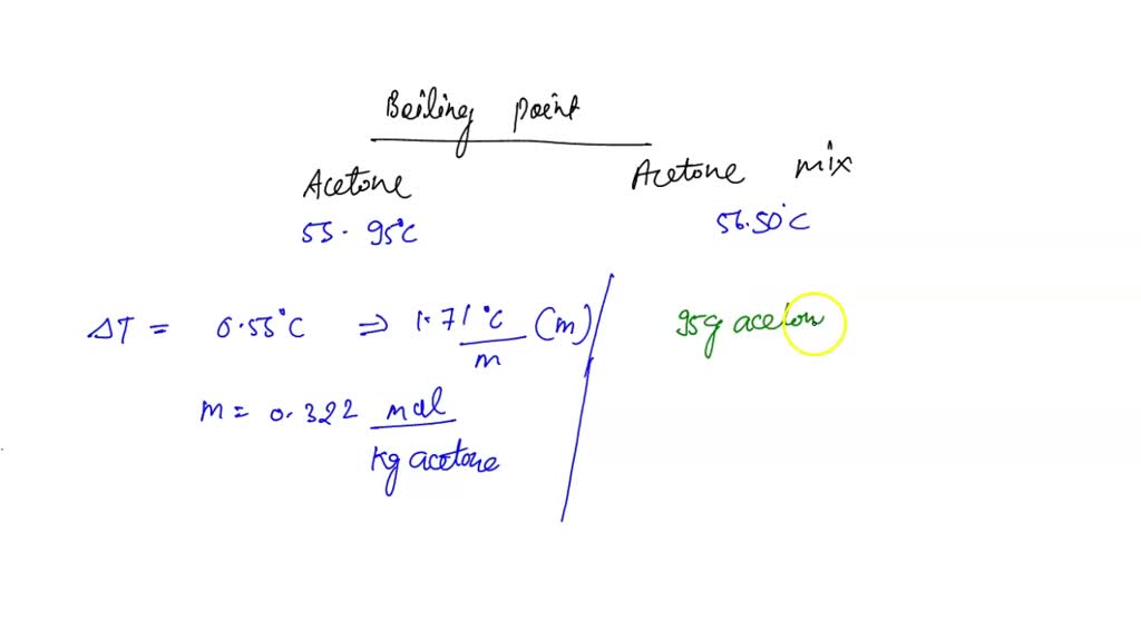 SOLVED: What is the boiling point of a solution prepared by adding 38.3 ...