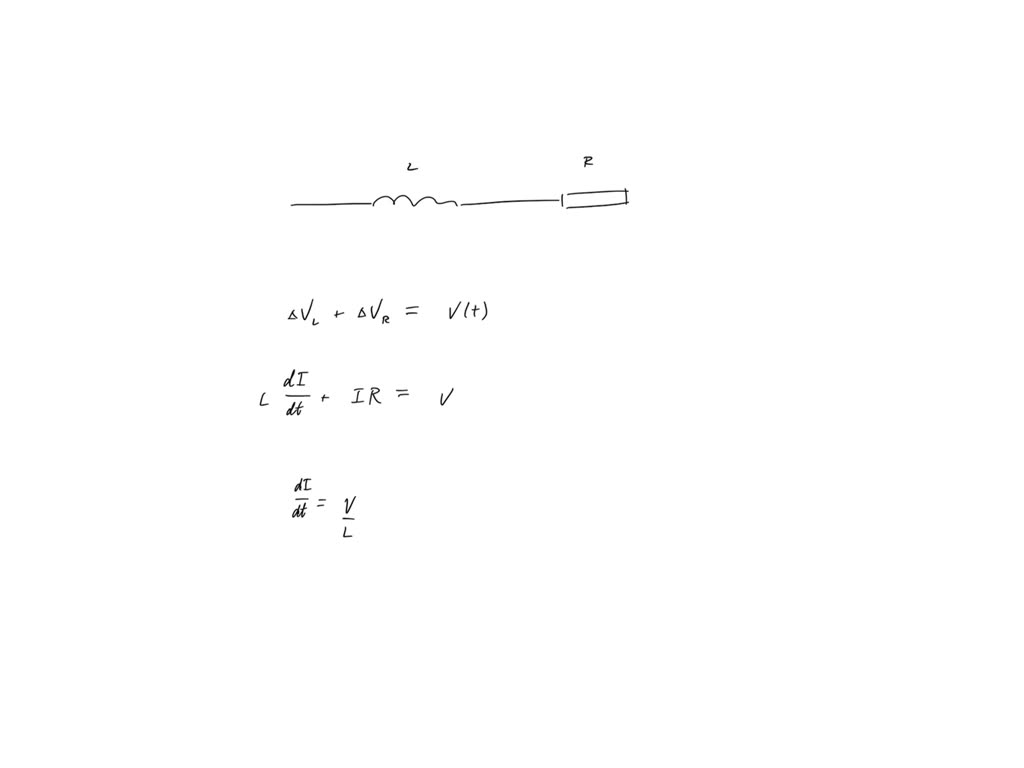 SOLVED: Text: Show that the current flowing in a series RL circuit can be mathematically ...