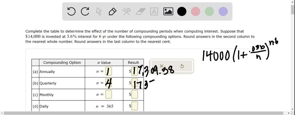 SOLVED: Complete the table to determine the effect of the number of ...