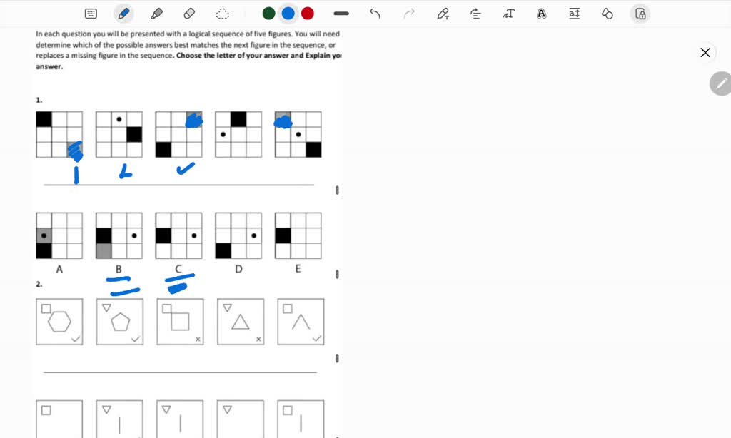 SOLVED: Each question, you will be presented with a logical sequence of ...