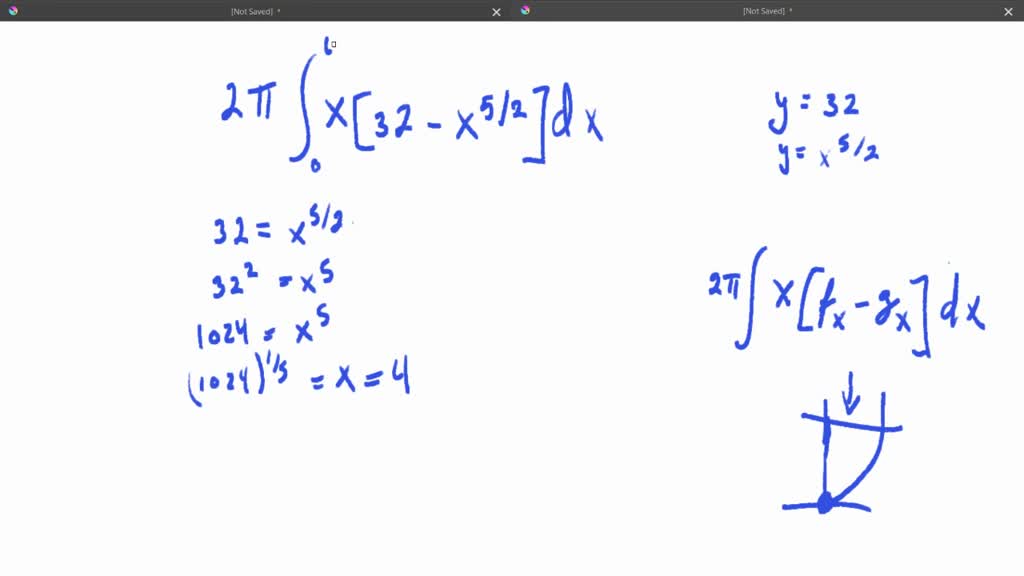 SOLVED: Use the shell method to write and evaluate the definite integral that represents the ...