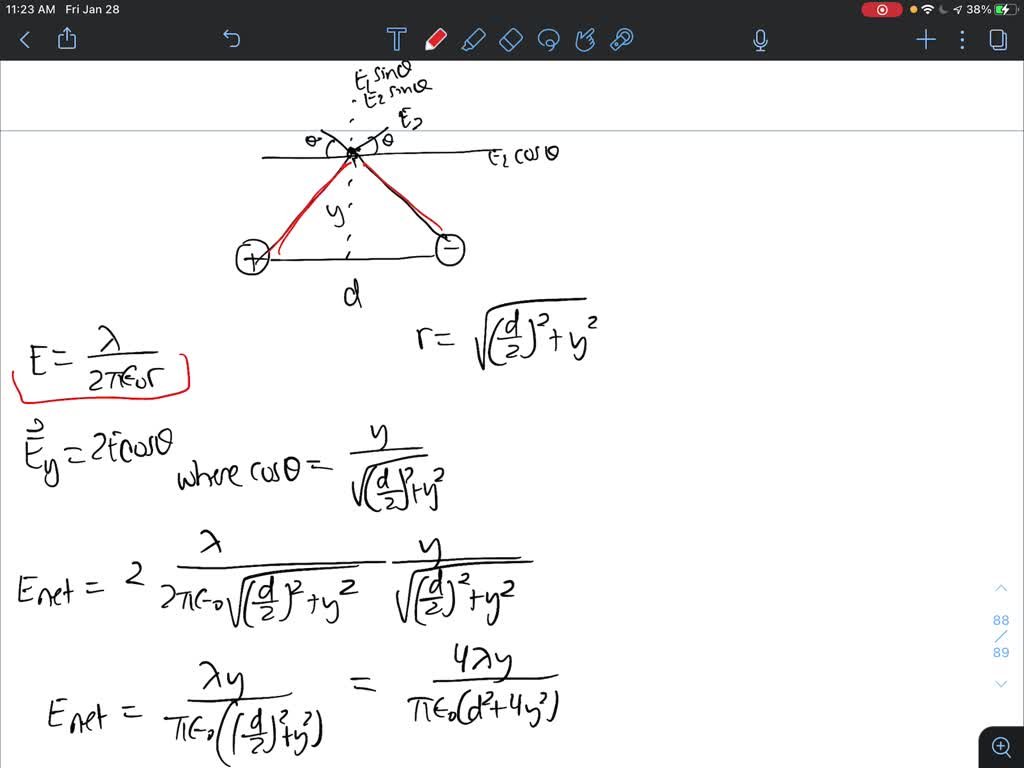 SOLVED: The figure below is a sectional view of two infinite wires ...