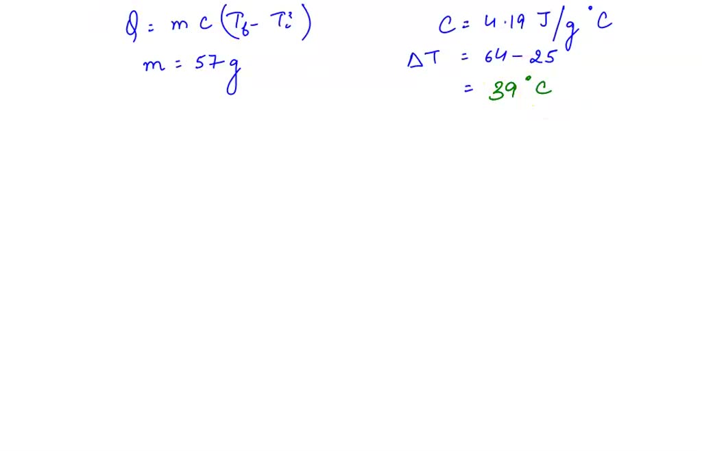SOLVED: Changing Temperature: To find the heat needed to change the ...