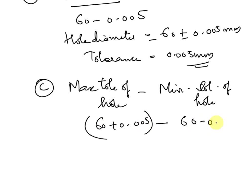 A shaft has a basic diameter of 60mm. Its maximum and minimum sizes are ...