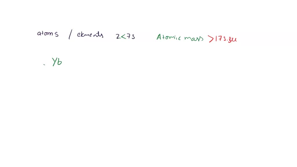 SOLVED: 'help please Write the symbol for every chemical element that ...