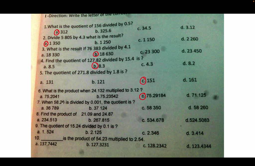 SOLVED: Name Date Period Chapter 1 Workbook Dividing Positive and Negative Integers Activity 8 ...