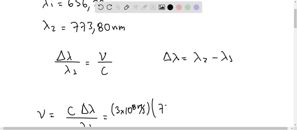 SOLVED: The hydrogen-alpha spectral line of a certain star is observed ...