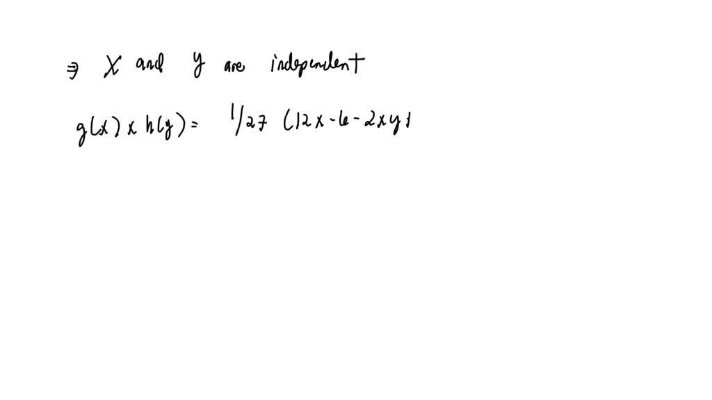 SOLVED: (b) The continuous random variables The marginal density ... SOLVED: (b) The continuous random variables The marginal density ...