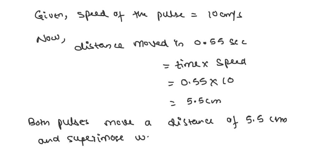 SOLVED: Two pulses on a string approach each other at speeds of one1 m ... SOLVED: Two pulses on a string approach each other at speeds of one1 m ...